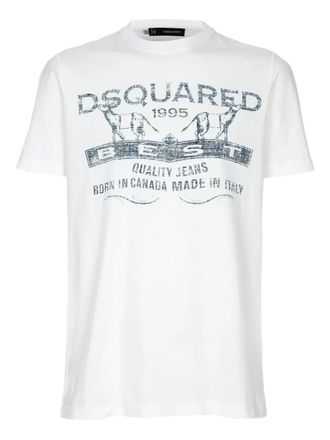 Dsquared2 Printed T-shirt - Wei&szlig;