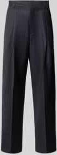 HUGO BOSS Regular Fit Hose aus Wolle mit Bundfalten