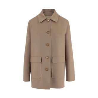 Valentino Garavani Single-Breasted Coats - - Coats - Damen - Braun - S