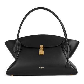 Balmain Classic Handle Bag M - - Bags - Damen - Schwarzk - ONE SIZE