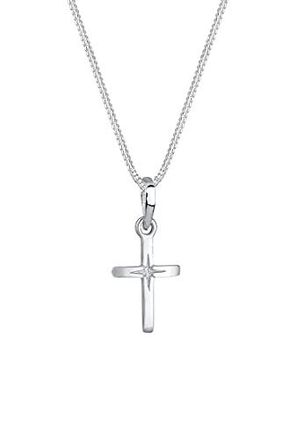 Elli Collier Femme Croix Étoile Religion en Argent (925/1000)
