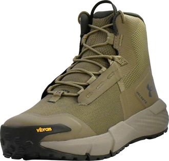 Under Armour Herren Charged Valsetz Mid, Tactical Boots zum Schnüren, atmungsaktive Herren Outdoor Stiefel, halb hohe Stiefel für Männer,Bayou / Timberwolf Taupe /
