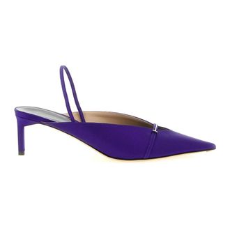Tom Ford Femme, Chaussures, Violet, Taille: 41 EU Julianne Satin Slingbacks
