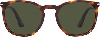 Persol Vintage Sonnenbrille mit eckigen Gl&auml;sern und Schl&uuml;sselbr&uuml;cke - - Accessories - unisex - Braun - 52 MM