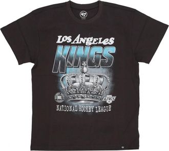 47 Brand Homme, Tops, Noir, Taille: L NHL Imprint Drop Shoulder Tee