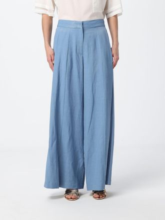 Meimeij Pantalon palazzo taille haute et jambe large en lin m&eacute;lang&eacute;
