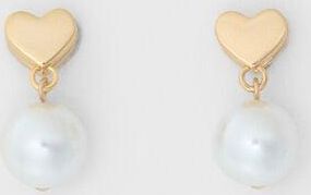 Maje Ohrringe Mit Perlen - Golden - Maje