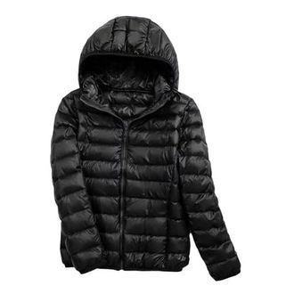 Generic Doudoune pour femme, doudoune l&eacute;g&egrave;re pour femme - Doudoune l&eacute;g&egrave;re dhiver &agrave; manches longues avec fermeture &eacute;clair - Doudoune matelass&eacute;e en duvet pliabl