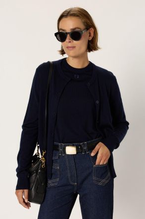 Gerard Darel Gilet en laine mérinos - LYANE - Marine