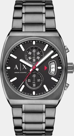 A|X Armani Exchange Oliver - Montre chronographe à quartz pour homme en acier inoxydable - Gris acier