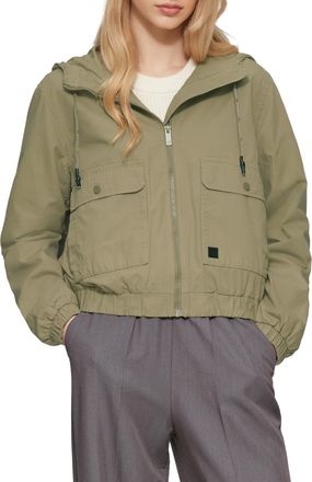 QS by s.Oliver Blouson aus Baumwolle mit Kapuze