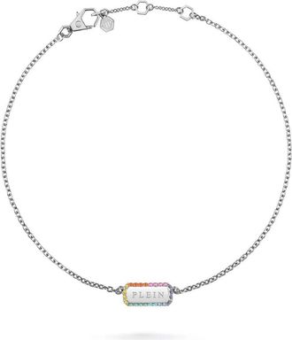 Philipp Plein Femme, Accessoires, Gris, Taille: ONE Size Plein Tag Necklace