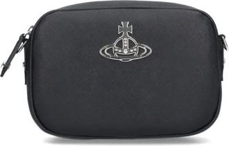 Vivienne Westwood Clutches - Anna Shoulder Bag In Black Cotton Blend - Gr. unisize - in Schwarz - für Damen