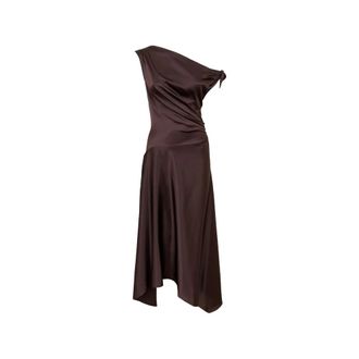 Staud Portia Seidenkleid - - Dresses - Damen - Braun - XS