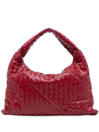 Bottega Veneta 2012-2025 Small Calfskin Intrecciato Hop hobo bag - Rot