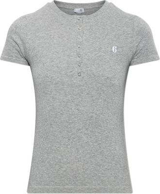 Maison Margiela Femme, Tops, Gris, Taille: 38/40 FR T-shirt inspir&eacute; de la lingerie