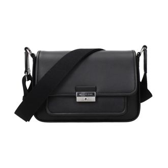 Michael Kors Femme, Sacs, Noir, Taille: ONE Size Sac bandouli&egrave;re en cuir avec sangle r&eacute;glable