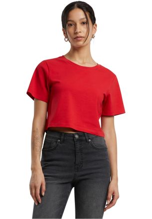 Build Your Brand Damen T-Shirt Ladies Cropped Tee, kurzgeschnittenes T-Shirt f&uuml;r Frauen, Regular Fit, Gr&ouml;&szlig;en XS - 5XL