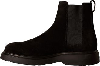Calvin Klein Herren Chelsea Boots Combat aus Wildleder, Schwarz (Triple Black), 45