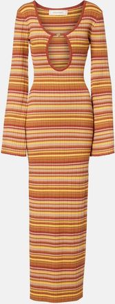 Bananhot Maxikleid Rey aus Rippstrick