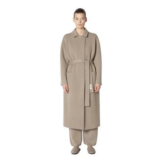 Sminfinity Manteau maxi ceintur&eacute; double face - Femme - Manteaux - Beige - Taille: 36/38 FR
