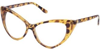 Kiss Lunettes de Vue PRINCESS Femme - Monture Légère en Polycarbonate - Design Cat Eye Contours Doux et Sophistiquées - Verres Transparents UV pour un Conf