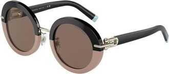 Tiffany & Co. Femme, Accessoires, Noir, Taille: 50 MM Lunettes de soleil rondes