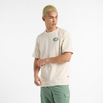 New Balance Homme Hong Kong Sneaker Street T-Shirt en Beige, Coton, Taille XS