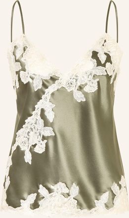 By Malene Birger By Malene Birger Satintop Madeleine Mit Spitze gruen