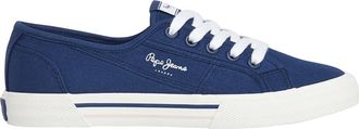 Pepe Jeans London Damen Brady Basic W Sneak, Blau (Midnight Blue), Größe 36, Blau, Mitternachtsblau, 3 UK