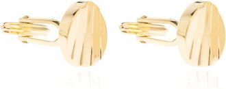Lanvin Homme, Accessoires, Jaune, Taille: ONE Size Boutons de manchette ovales