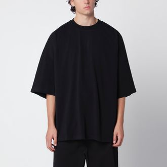 Entire studios Heavy Boxy T-Shirt aus schwarzer Baumwolle