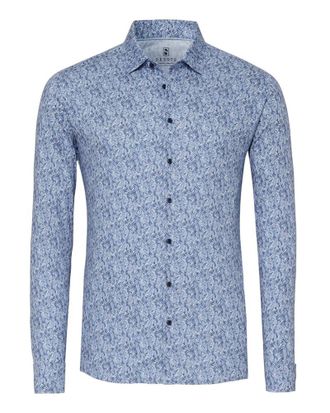 DeSoto Gemustertes Jerseyhemd mit Kentkragen in