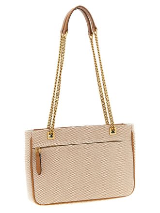 Valentino Garavani Mens Brown Cotton Shoulder Bag