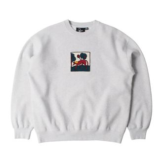 by Parra Long Lost Leg Rundhals-Sweatshirt - - Sweatshirts & Hoodies - Herren - Grau - XL