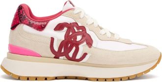 Roberto Cavalli Sneakers mit Python-Print - Nude