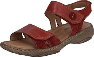 Josef Seibel Femme Sandale à lanières Debra 58, Dame Sandales,Largeur G (Normale),Sandale,Chaussure dété,Confortable,Rouge (Rot),39 EU / 6 UK