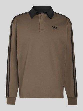adidas Originals Relaxed Fit Rugbyshirt aus reiner Baumwolle