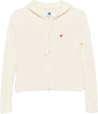 Chocoolate Hoodie mit Logo-Patch - Nude