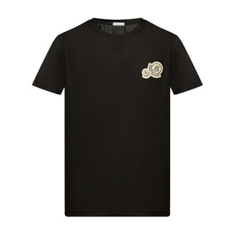 Moncler Homme, Tops, Noir, Taille: XL SS T-Shirt 999