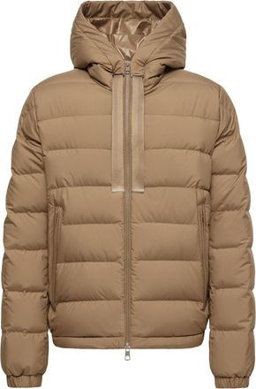 Moncler Moncler Doudoune &Agrave; Capuche Zeflor, Homme, Beige, Taille: 0