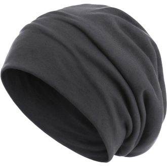 style3 Slouch Beanie aus atmungsaktivem, feinem und leichten Jersey Unisex M&uuml;tze Haube Bini Einheitsgr&ouml;&szlig;e