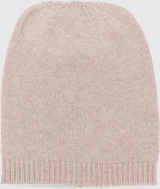 Fabiana Filippi Beanie-M&uuml;tze von aus Woll-Seiden-Kaschmir-Mischung mit Rippb&uuml;ndchen