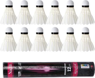 Generico Federb&auml;lle Badminton - Outdoor-Badminton-Set, Nylon-Badminton-Birdi, Badminton-Federb&auml;lle, Sport-Trainings-Badminton, nat&uuml;rliche Feder-Badminton-Feder