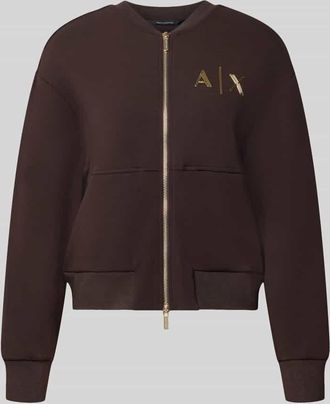 A|X Armani Exchange Sweatjacke mit Label-Print