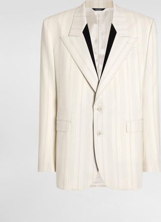 Dolce & Gabbana Jacke Sinatra Aus Wolle Mit Nadelstreifen, Einreihig - Mann Anz&uuml;ge Und Blazer 44