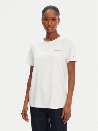 Tommy Hilfiger T-Shirt 1985 WW0WW37877 Weiß Regular Fit