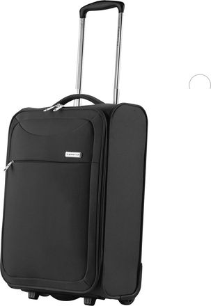 CarryOn Air Weicher Handgepack Koffer 55cm - Ultra Leichte Kabinenkoffer 37 Liter mit 2 r&auml;der (Schwarz, Kleine)