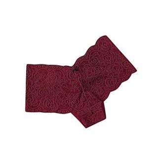 Generic Culotte brésilienne en dentelle pour femme - Taille basse - String transparent - Sans spectacle - Respirant - En coton - String pour femme - Culotte e