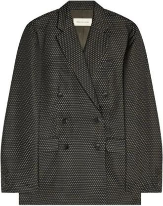 Dries Van Noten Femme, Vestes, Noir, Taille: 42 FR Blazer Crois&eacute;